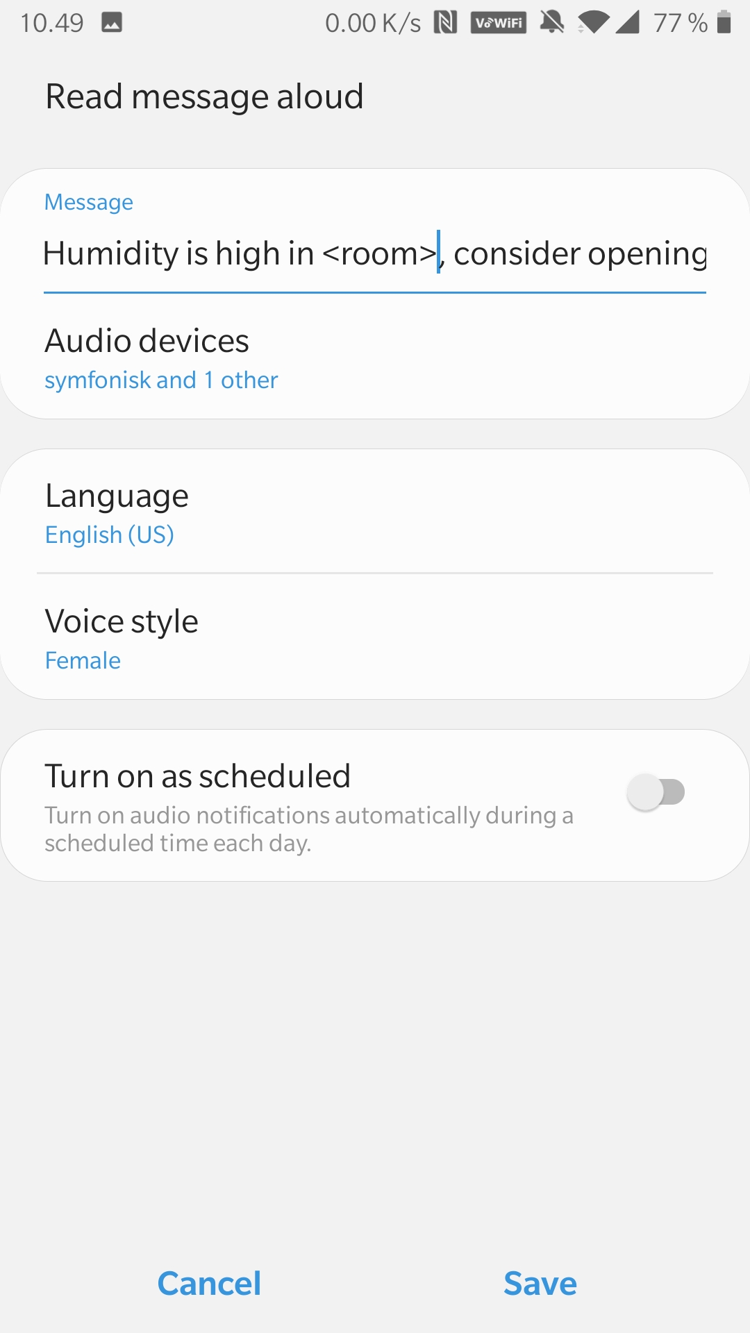 Can a notification message include room name? - SmartApps & Automations - SmartThings Community