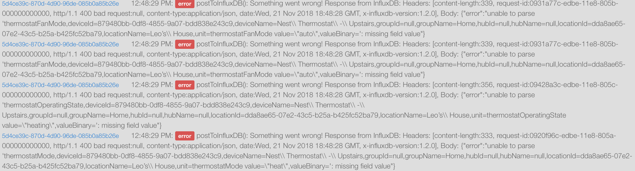 SmartThings Data Visualisation using InfluxDB and Grafana - Page 5 - Projects & Stories ...