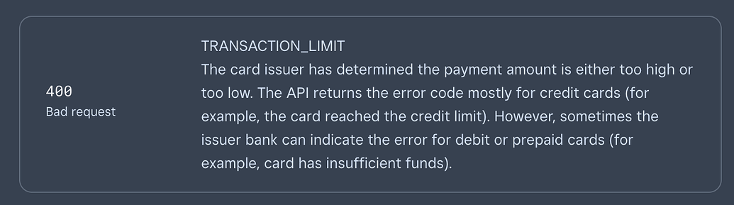 Transaction_Limit Error - Questions - Square Developer Forums