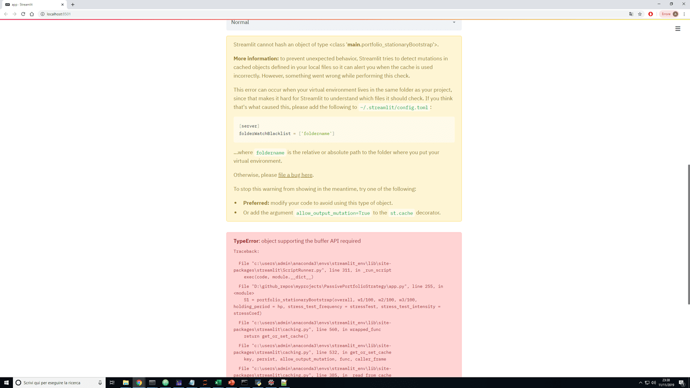 @st.cache problems - Using Streamlit - Streamlit