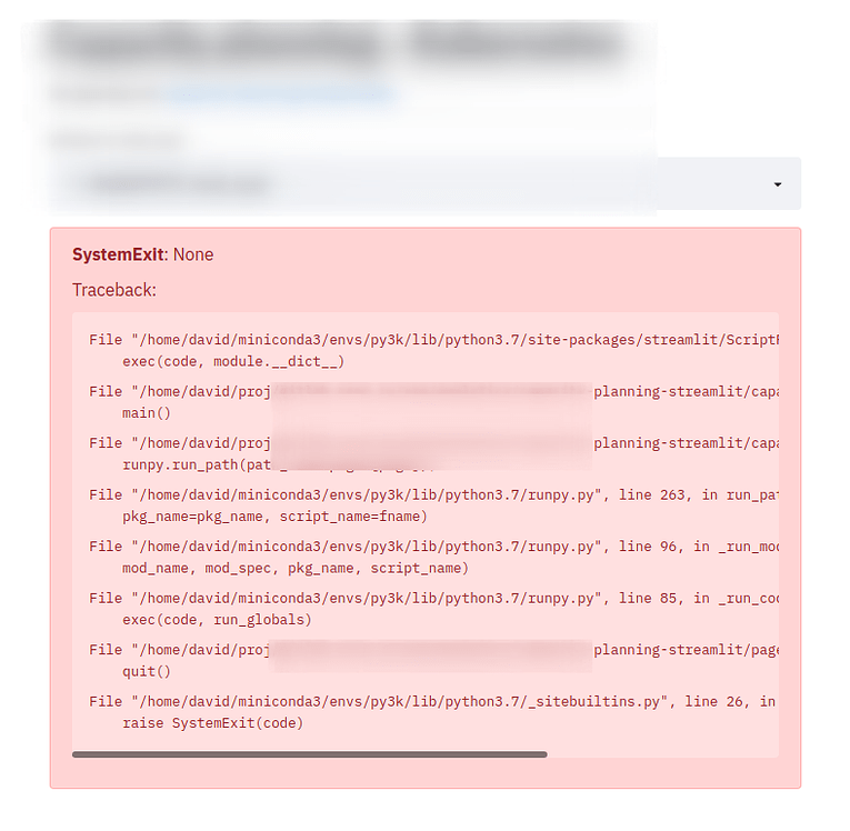 How to stop script execution without streamlit showing a traceback ...