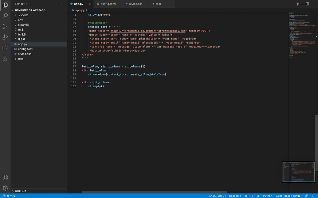Streamlit local host shows up blank - Using Streamlit - Streamlit