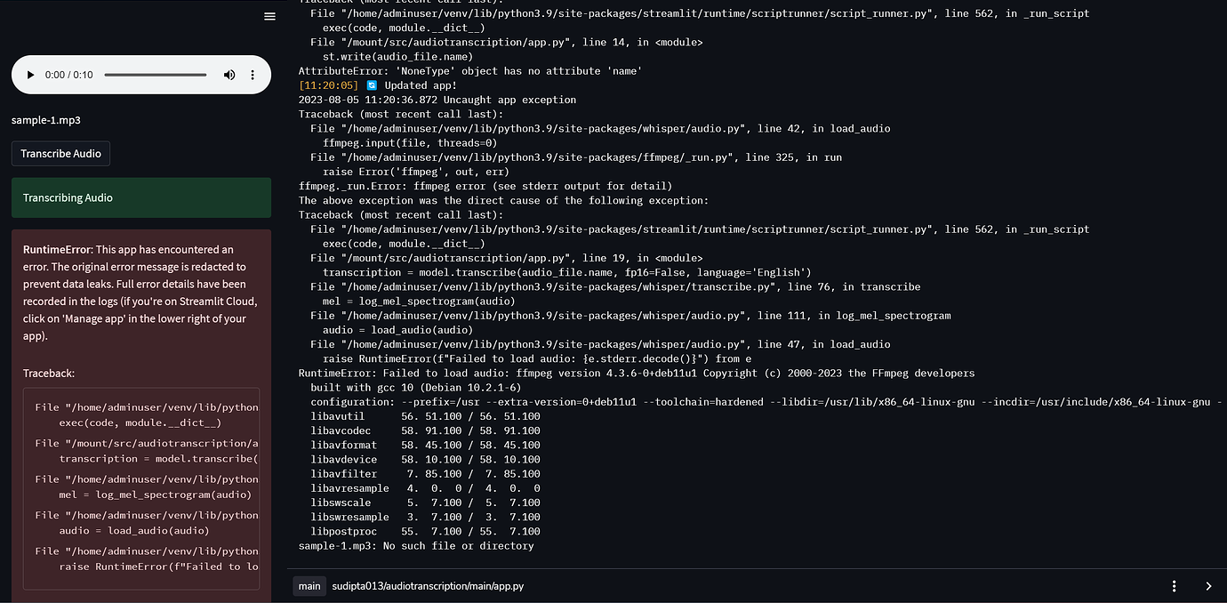 No such file error while deploying application on streamlit - Using Streamlit - Streamlit