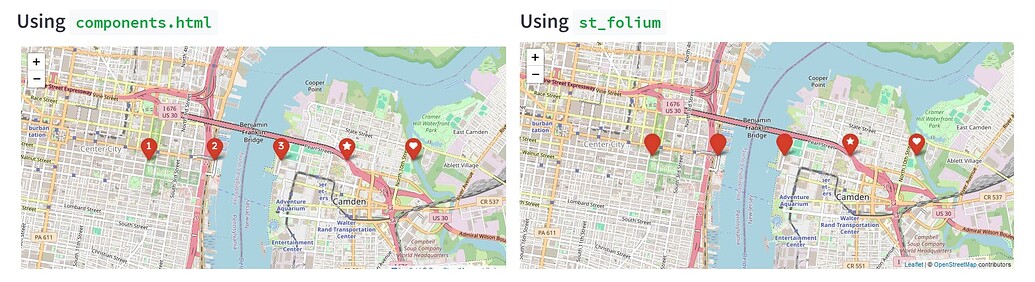 Difference icon_type between folium and st_folium - streamlit-folium - Streamlit