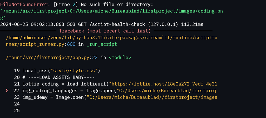 FileNotFound Error - Weird - Community Cloud - Streamlit