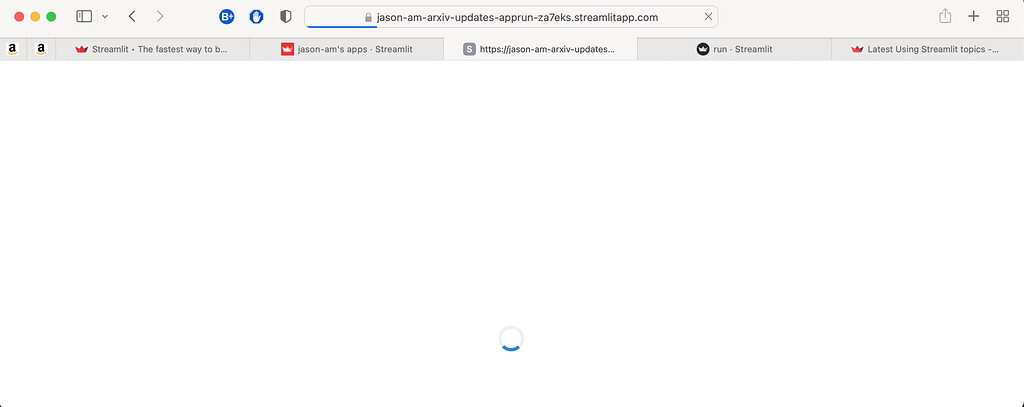 App Deployment Is Failing By Never Loading A Page Using Streamlit Streamlit