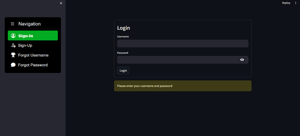 Hide Sidebar Menu Using Streamlit Streamlit