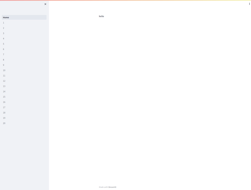 Set height of sidebar in a multipage app and sidebar components - Using Streamlit - Streamlit