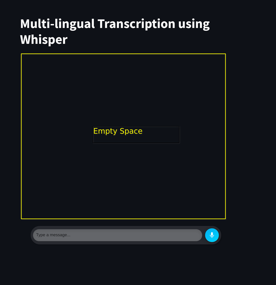 Chat Input Widget That Supports Both Text And Audio Community Cloud Streamlit 