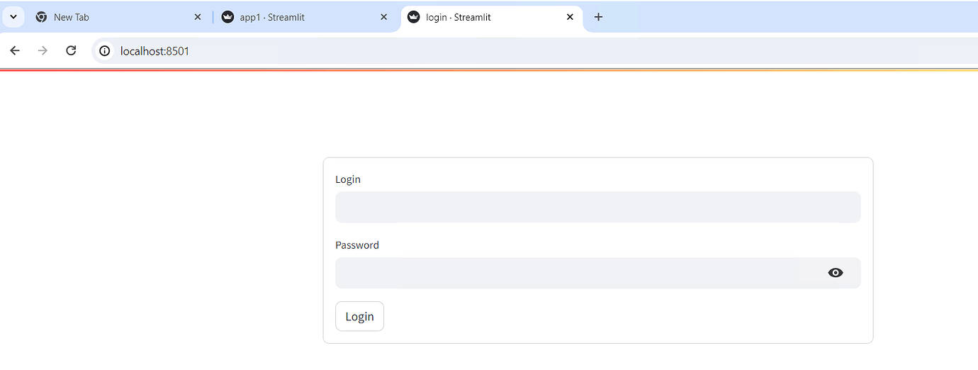 Page Switching On Login Using Streamlit Streamlit