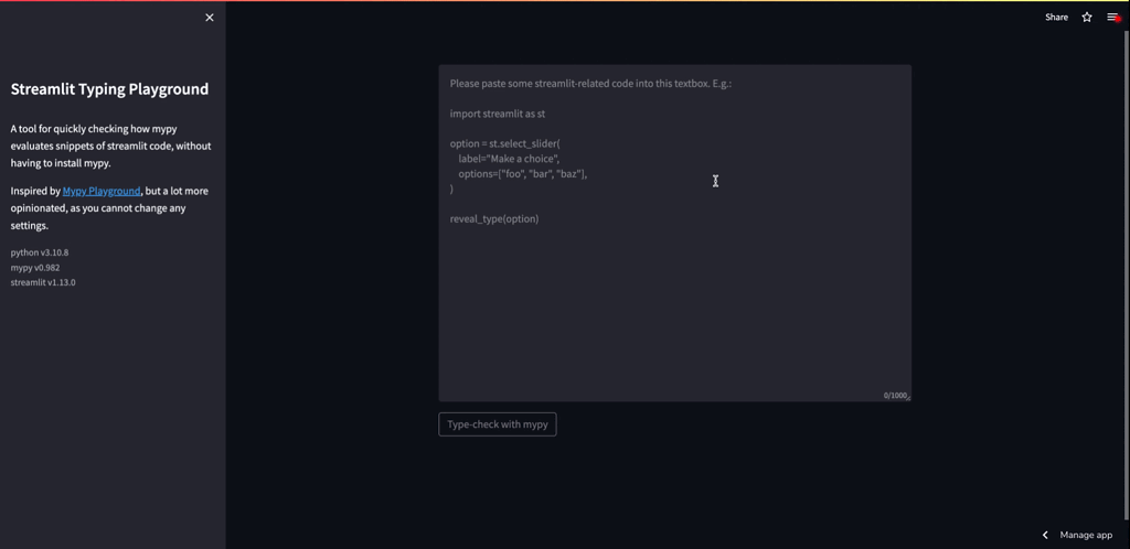 Building robust Streamlit apps with type-checking - Show the Community ...