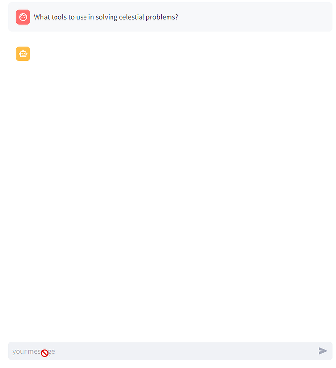 Disable chat_input while chat bot is responding - Using Streamlit - Streamlit