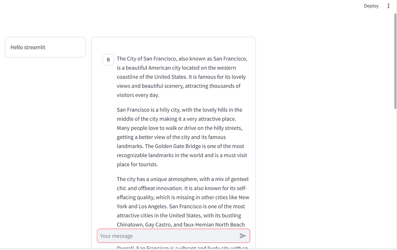When using st.chat_input inside st.columns(), chat box moves up. How to keep it stuck to the ...