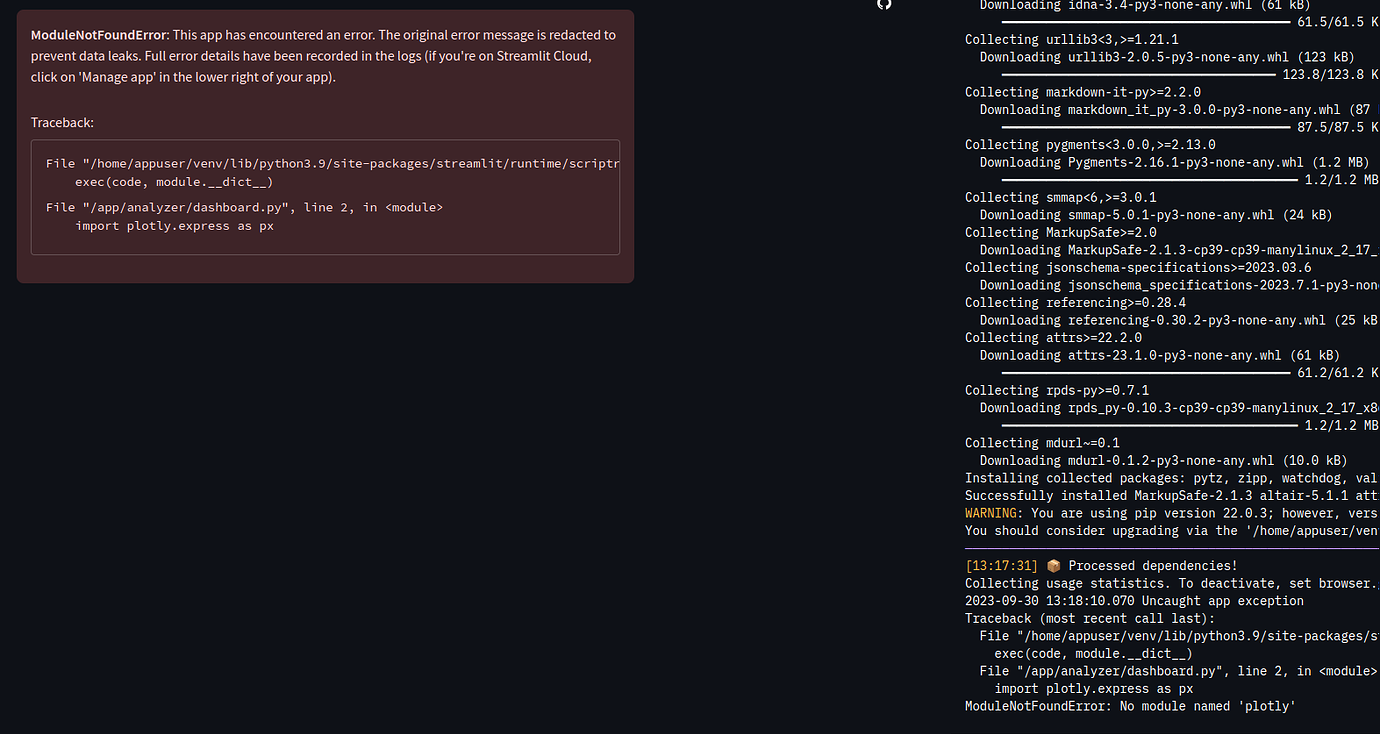 I cannot deploy my streamlit app - Deployment - Streamlit