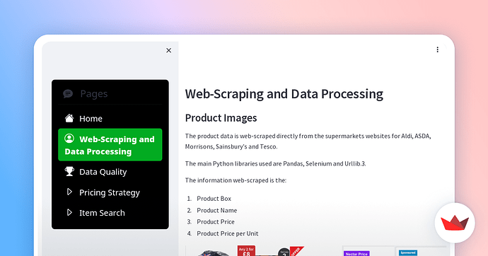 UK Supermarket Webscraping App - Show the Community! - Streamlit