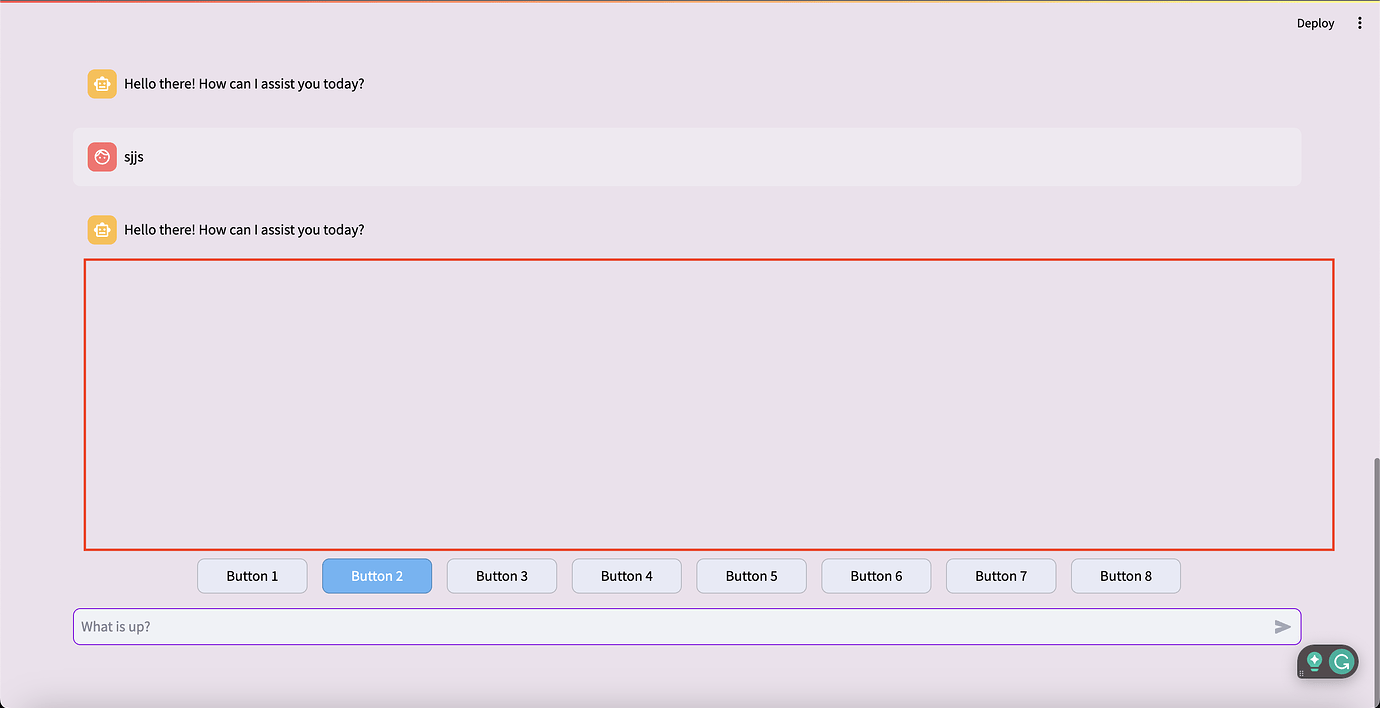 Components.html causing empty region in chat streaming interface - Using Streamlit - Streamlit