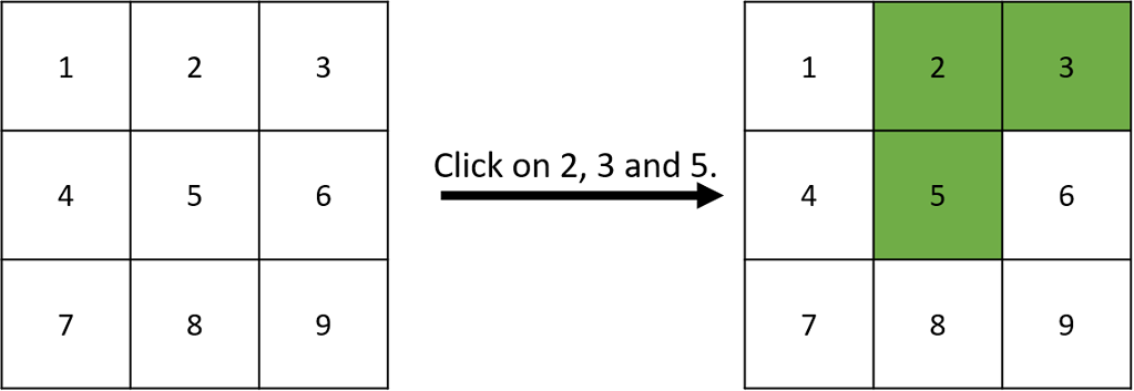 Grid With Selectable Cells Using Streamlit Streamlit