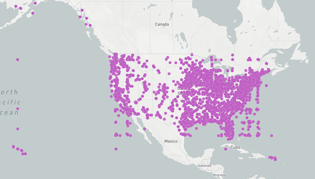 Pydeck Map points location not correct - Using Streamlit - Streamlit