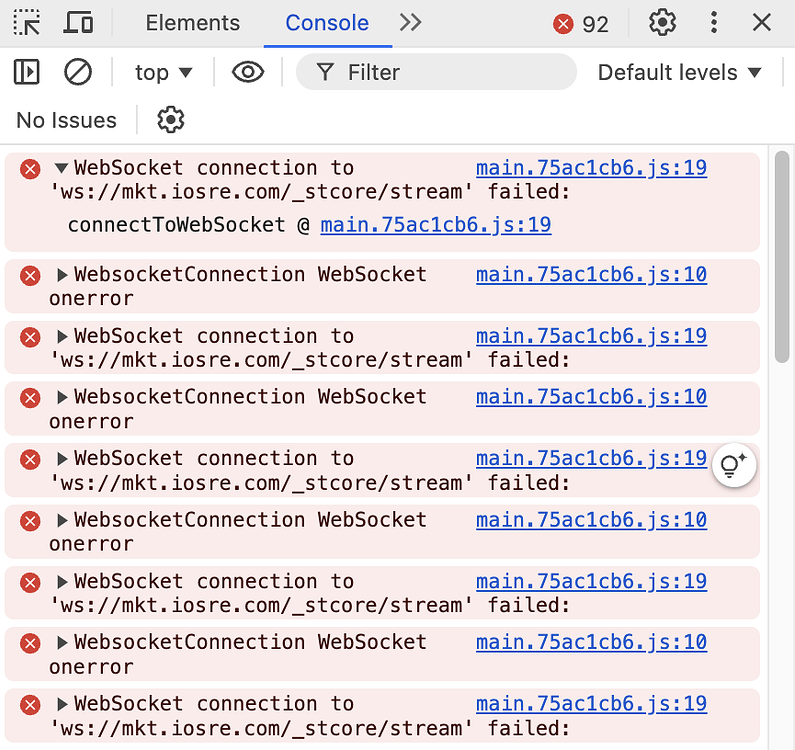 The UI skeleton shows forever in my deployed server - Using Streamlit - Streamlit