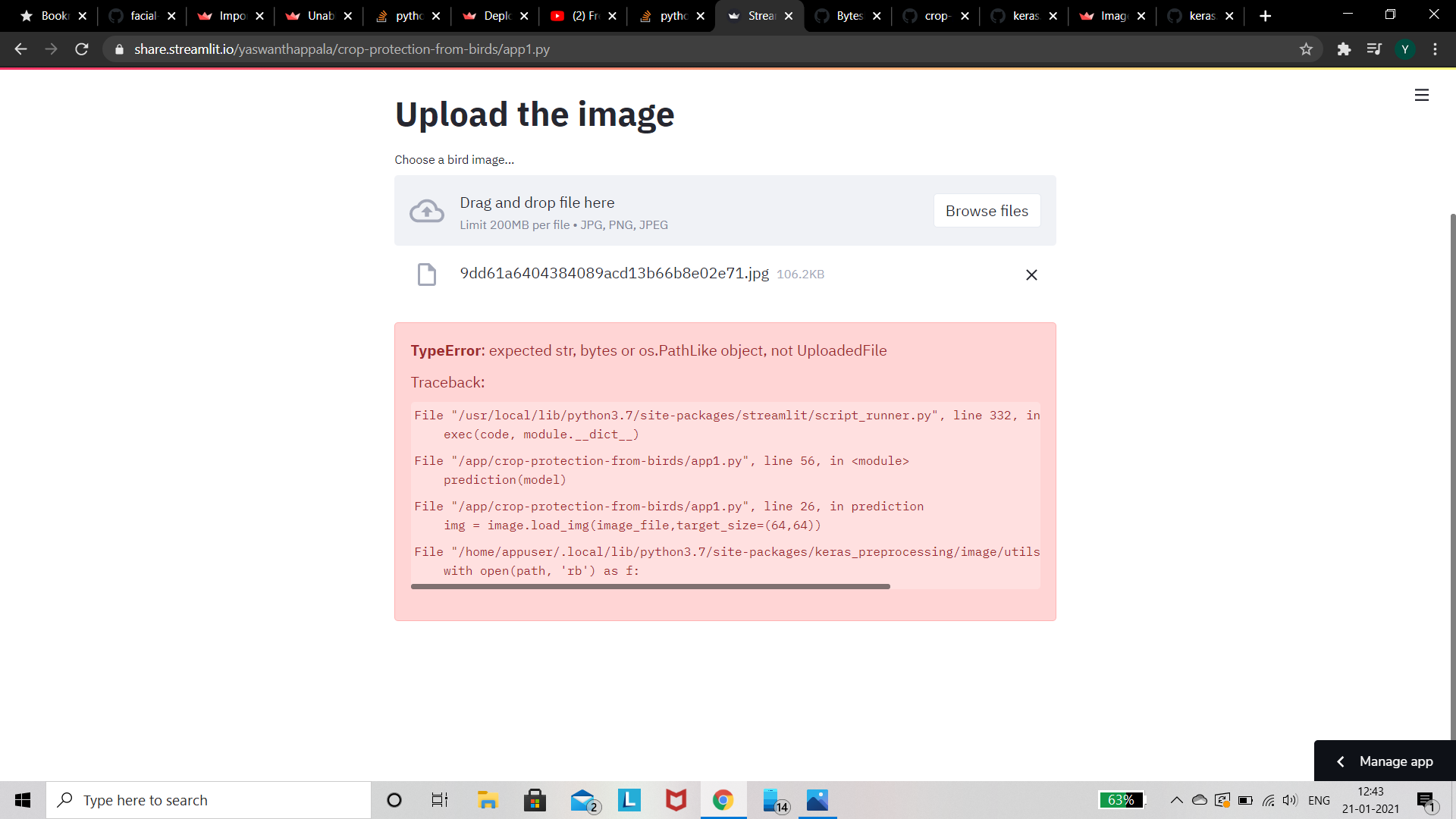 Expected str, bytes or os.PathLike object, not UploadedFile - Community ... Expected str, bytes or os.PathLike object, not UploadedFile - Community ...