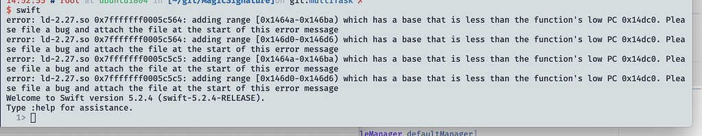 Swift524 Has A Runtime Error Using Swift Swift Forums 