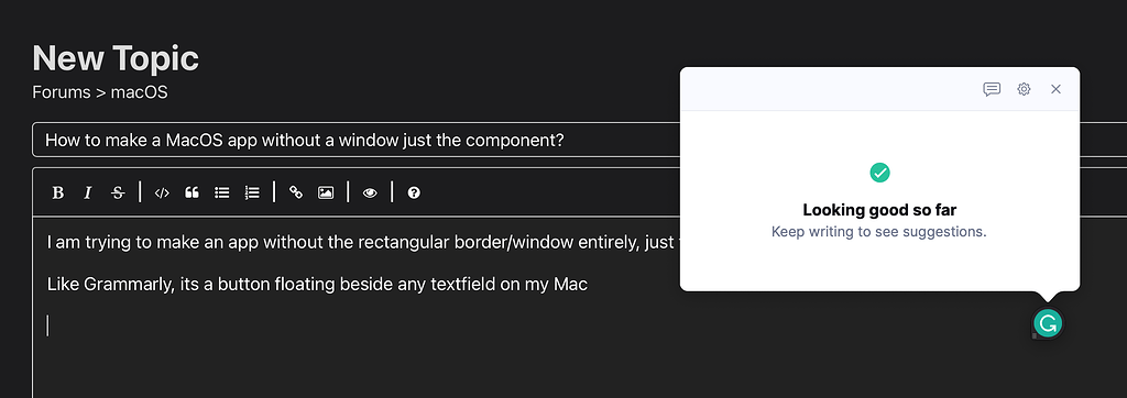 Mac: How to detect if a text field is focused system-wide manner? - Using Swift - Swift Forums