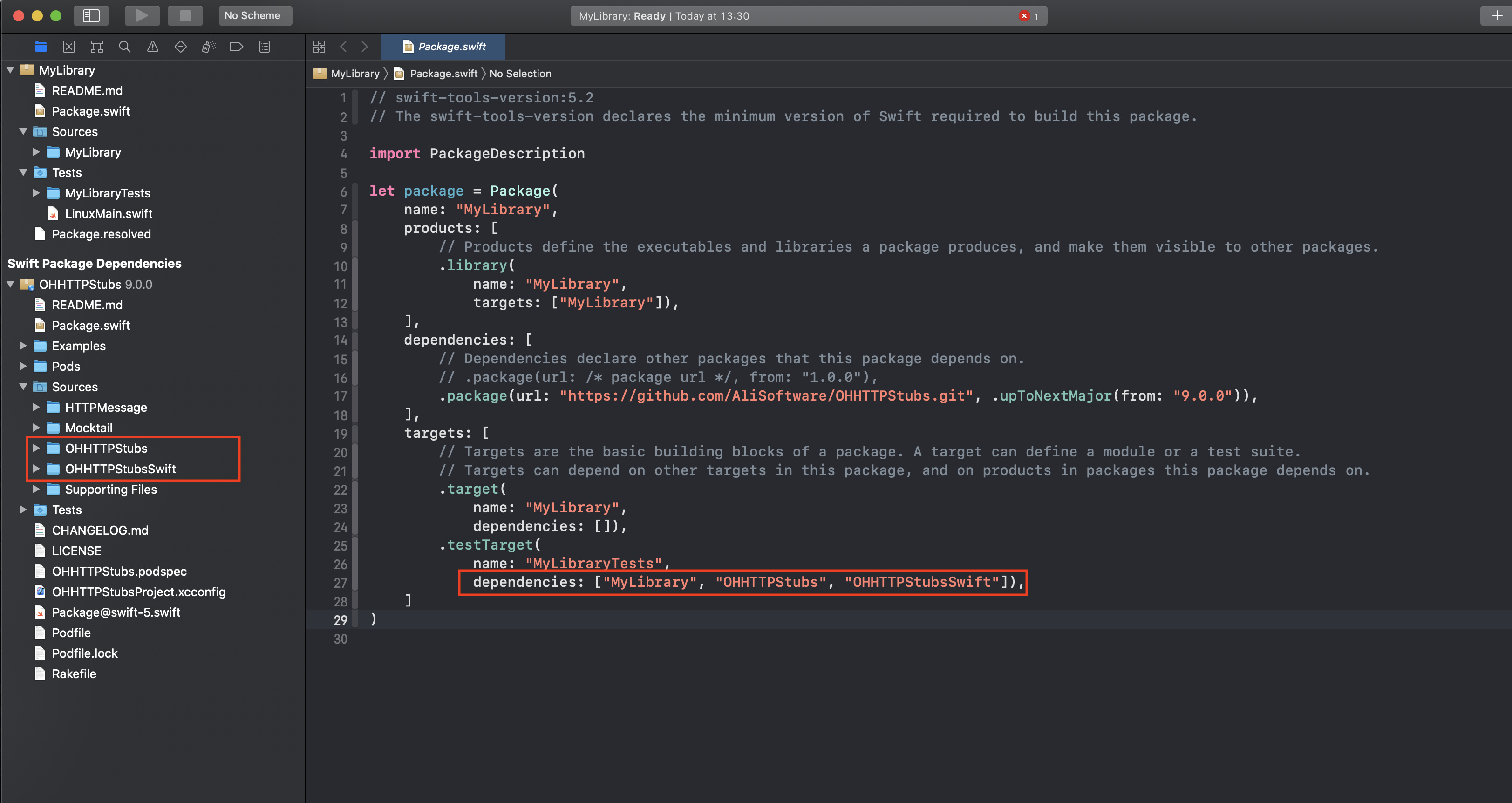 Unable to import multiple targets from external dependency - Using ...