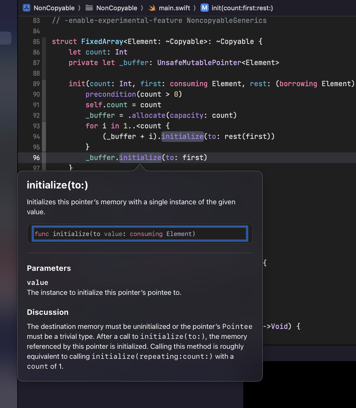 Noncopyable Generics in Swift: A Code Walkthrough - Page 2 - Discussion - Swift Forums