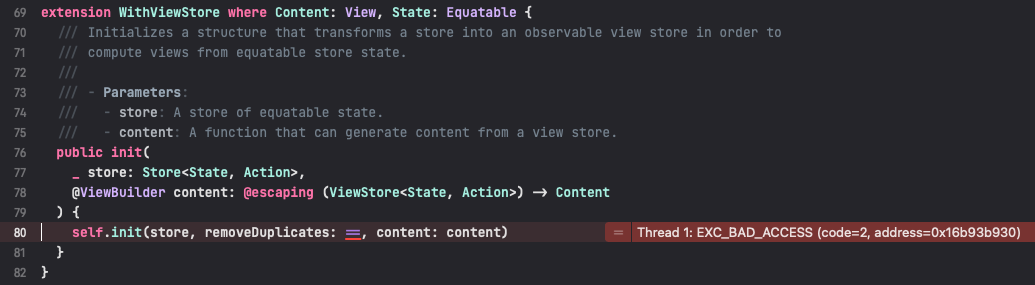 Crash On Ios 13 When Tap A Button In The Sheet Swift Composable Architecture Swift Forums 2014