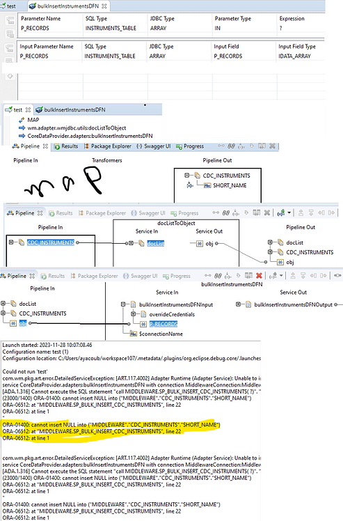 Using Adapter Service To Call Procedure With Signature When Input Is Table Webmethods 7856