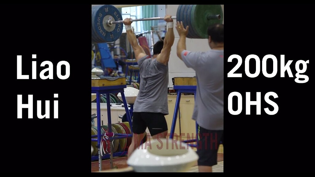 200kg Overhead Squat by Liao Hui - Powerlifting & Strength Sports - T NATION
