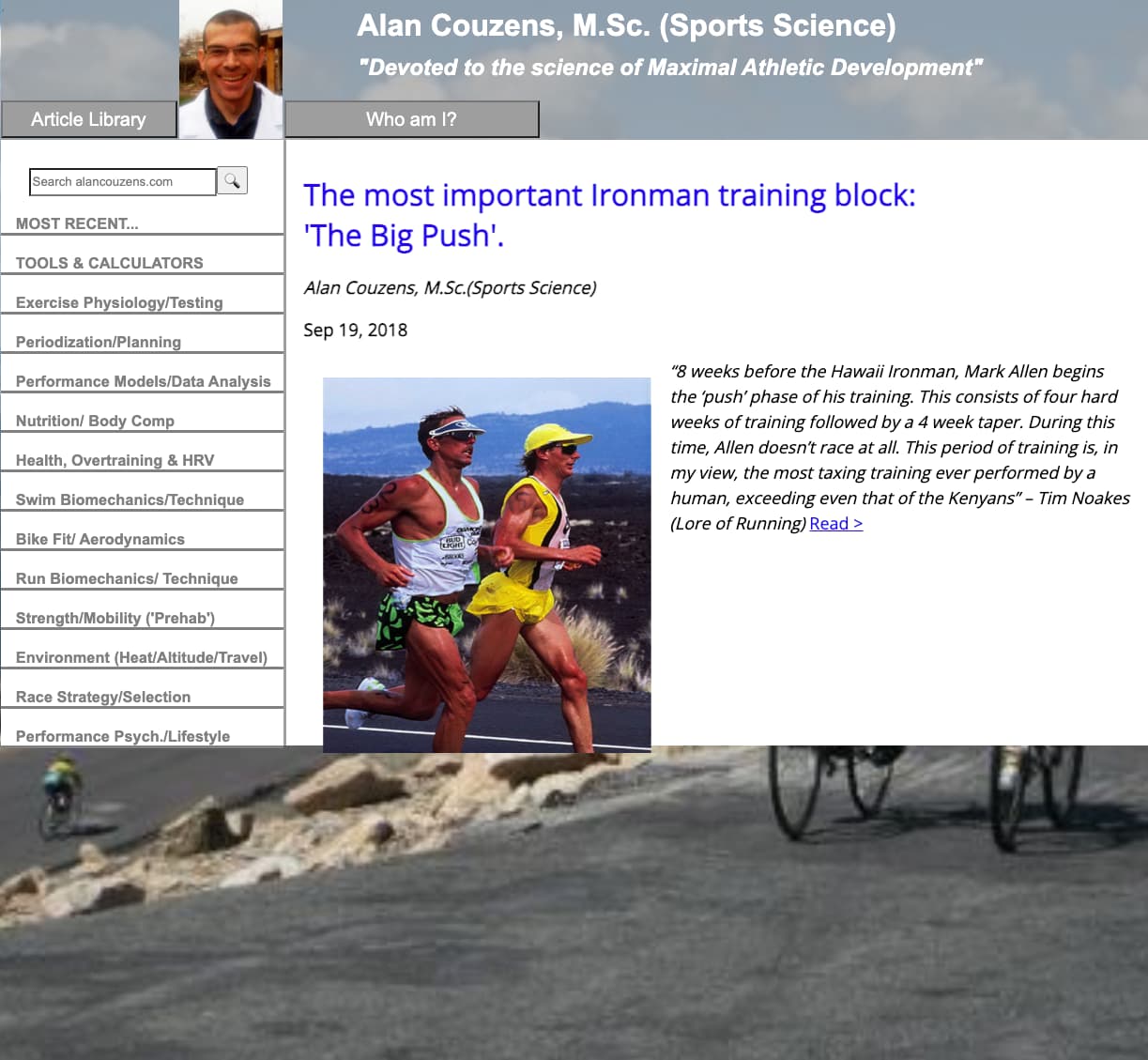 Alan Couzens - 1/hr rides are not enough to improve unless coming off the couch - Page 2 ...