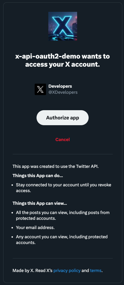 Announcing support for email address retrieval with OAuth 2.0 in the X API v2 - Announcements ...