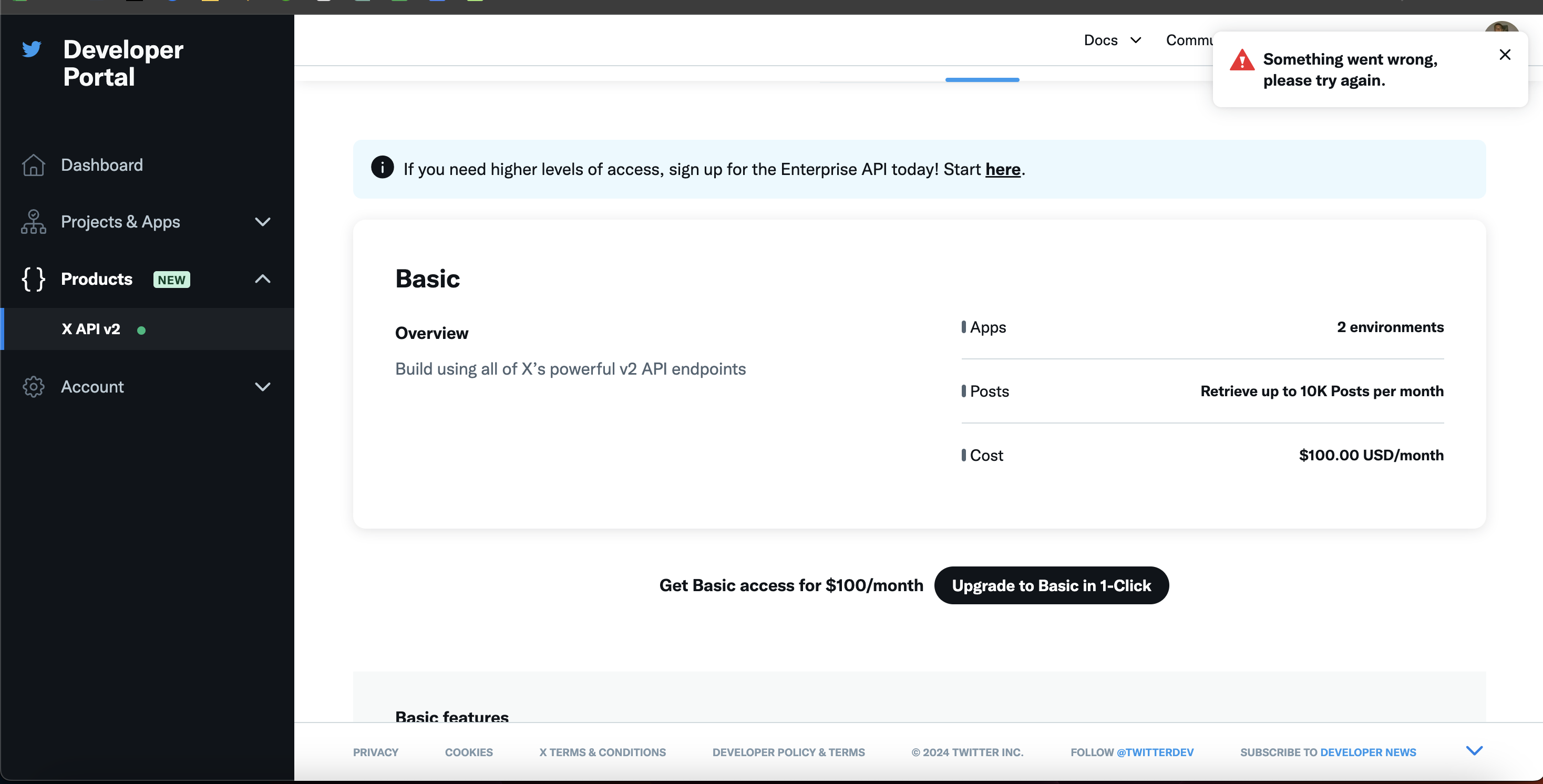 Upgrading API Plan - Twitter Developer Apps - X Developers