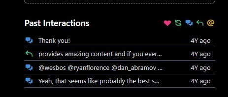 How do I get all the interactions I had with a specific Twitter user ...