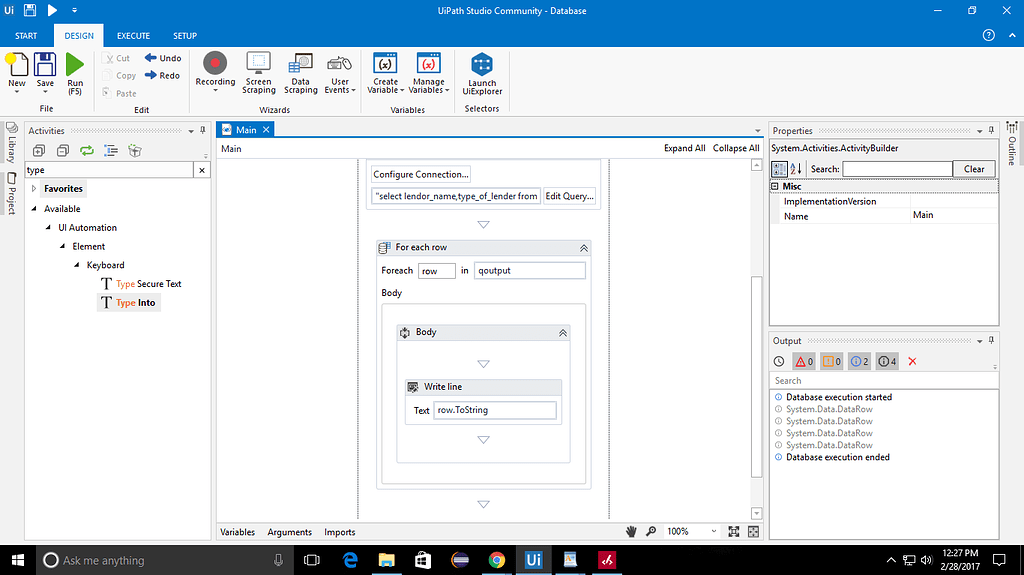 Problems with output from database - Help - UiPath Community Forum
