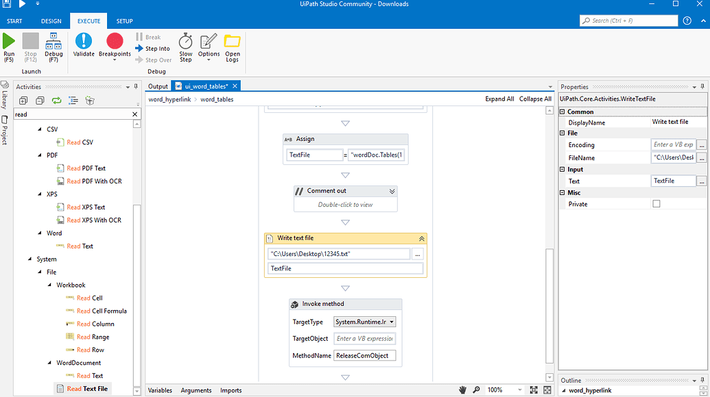 How To Read Table In A Word Document Help UiPath Community Forum