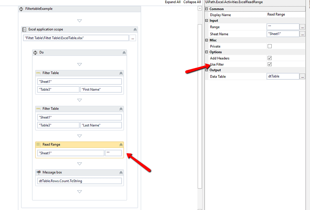 Filter Table In Excel Data Tables Help UiPath Community Forum