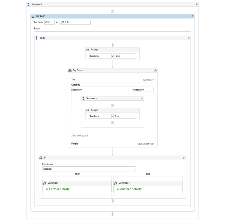 Try Catch with If Condition - Activities - UiPath Community Forum