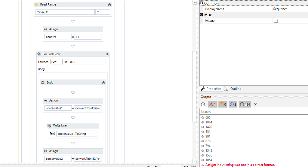 Input String was not in a correct format Values - Help - UiPath ...