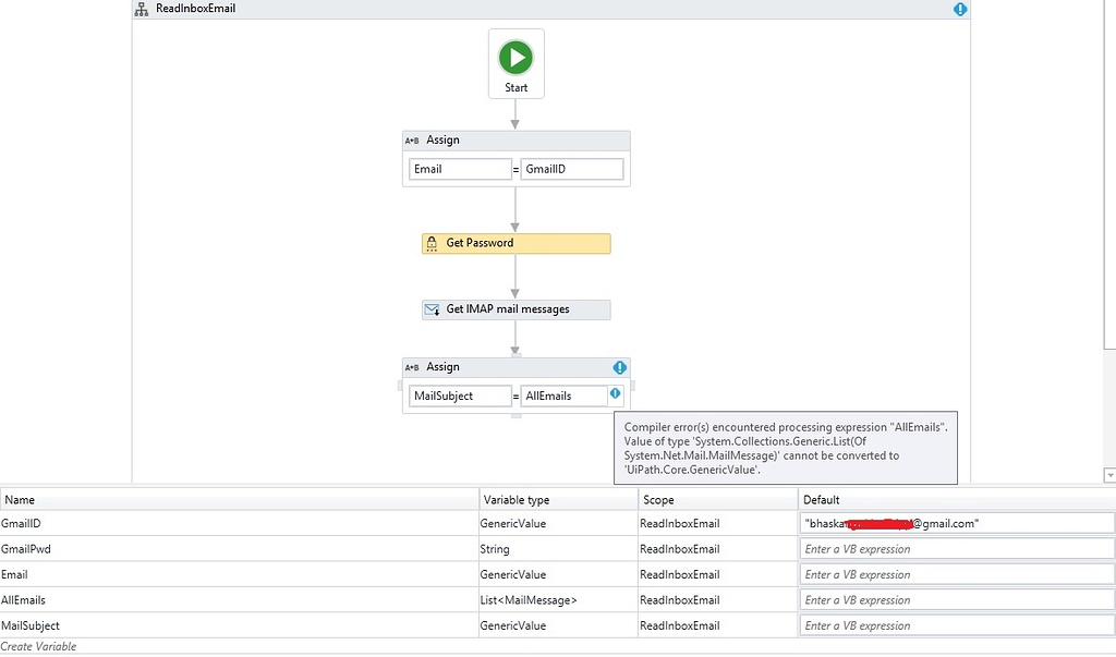 Unable to store all gmail emails into List variable - Help - UiPath Community Forum