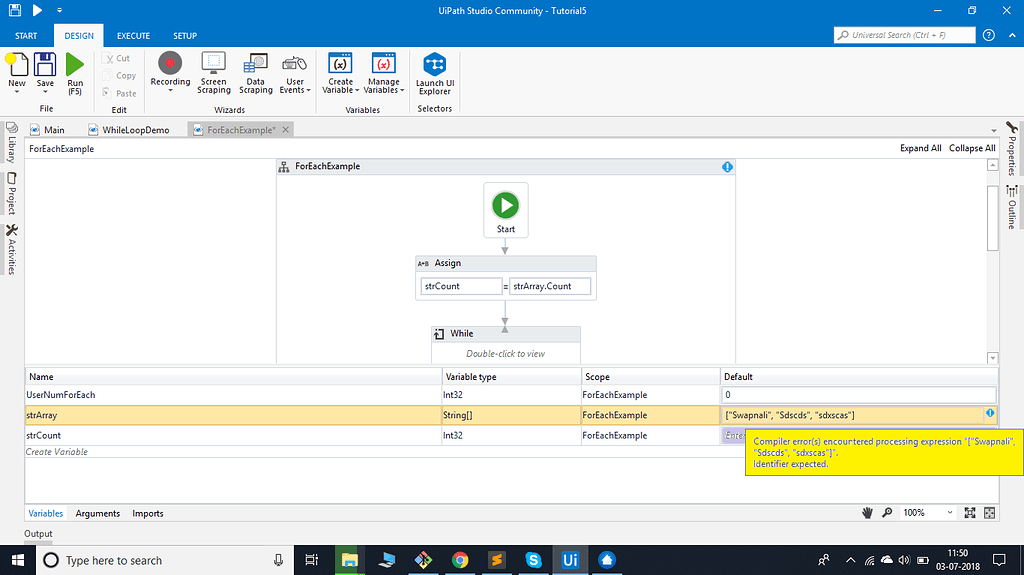 Identifier Expected Error Help UiPath Community Forum