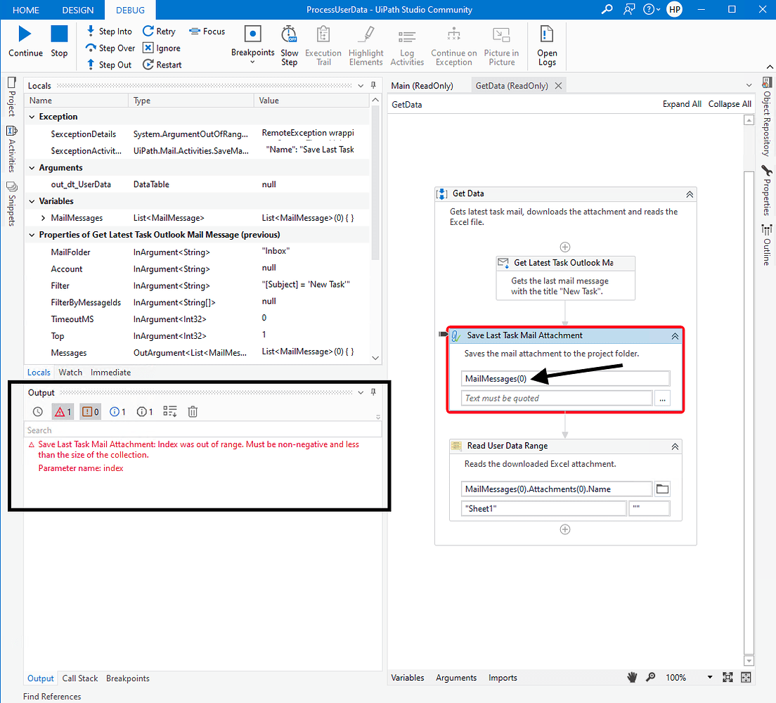WorkBook Read Range Index Was Out Of Range Must Be Non negative And