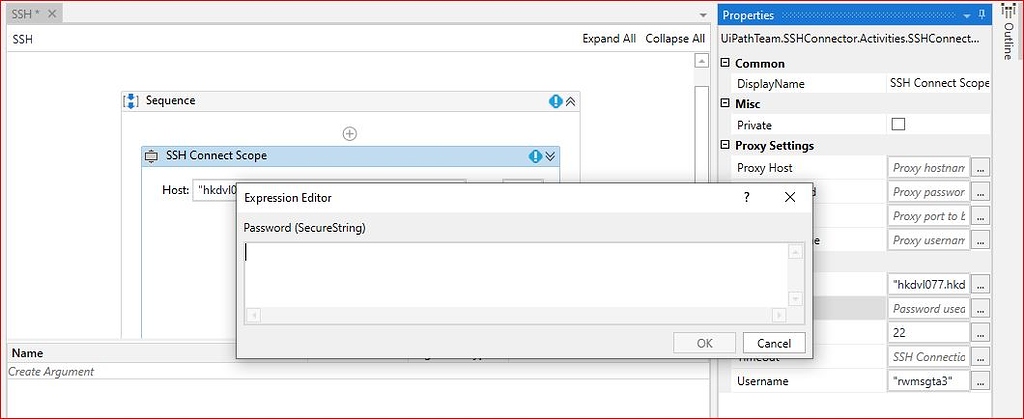 SSH Password - Help - UiPath Community Forum