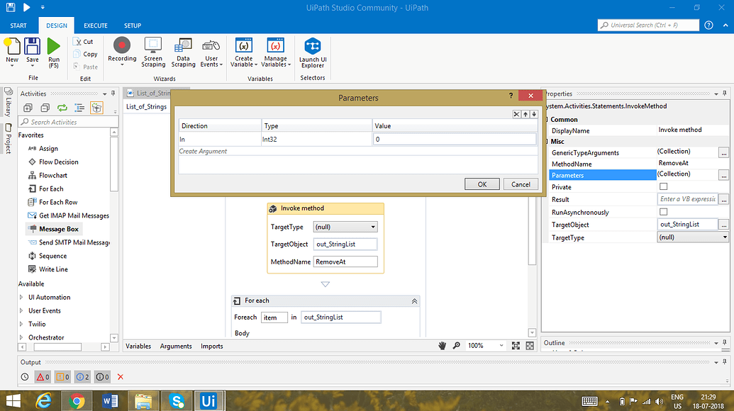 How Can I Delete A Element From A List Of String In UiPath Help
