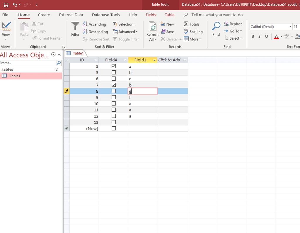 MS Access Table - Help - UiPath Community Forum