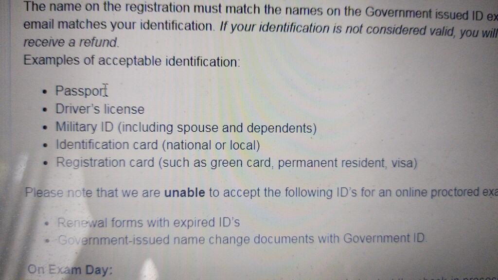 What identification proofs are required for certification? - Help ...
