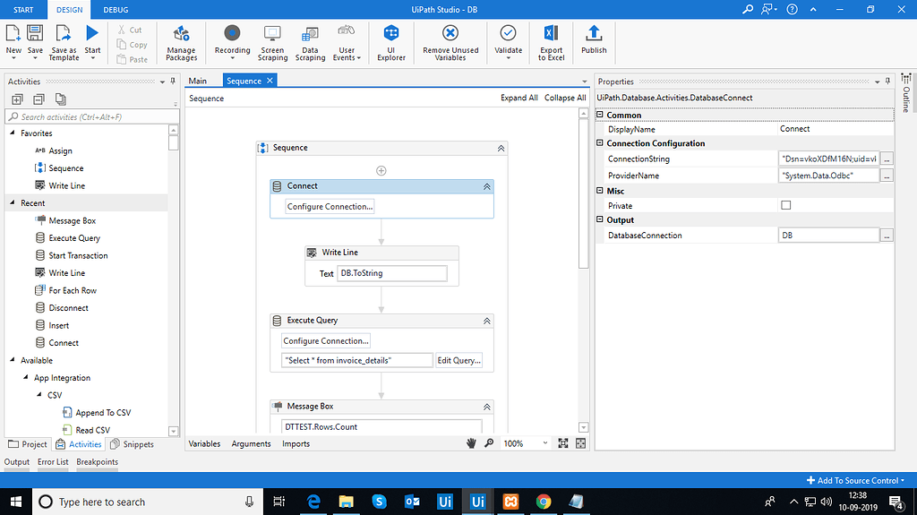 Database connection ODBC failed - Help - UiPath Community Forum