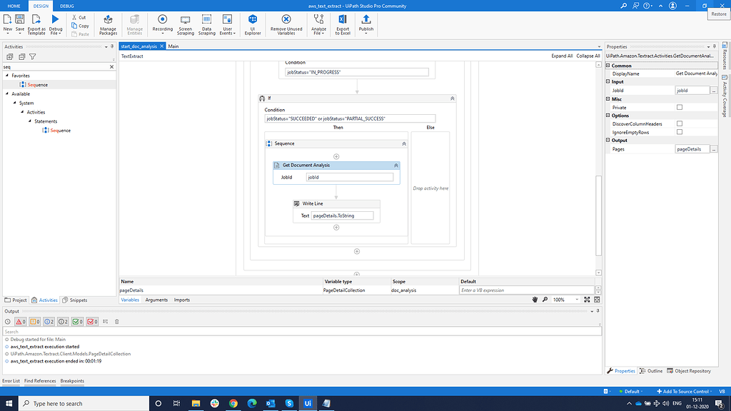 AWS textract API response to Json file - Help - UiPath Community Forum AWS textract API response to Json file - Help - UiPath Community Forum