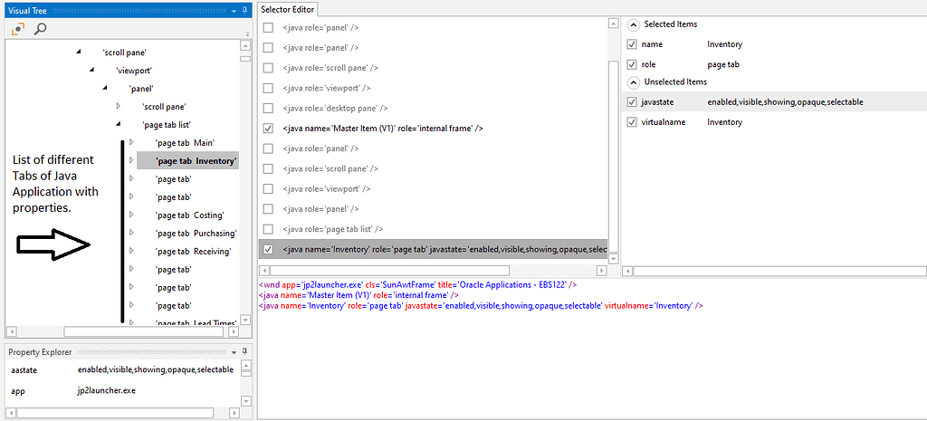 How to click on different tabs of EBS Java Application - Help - UiPath ...